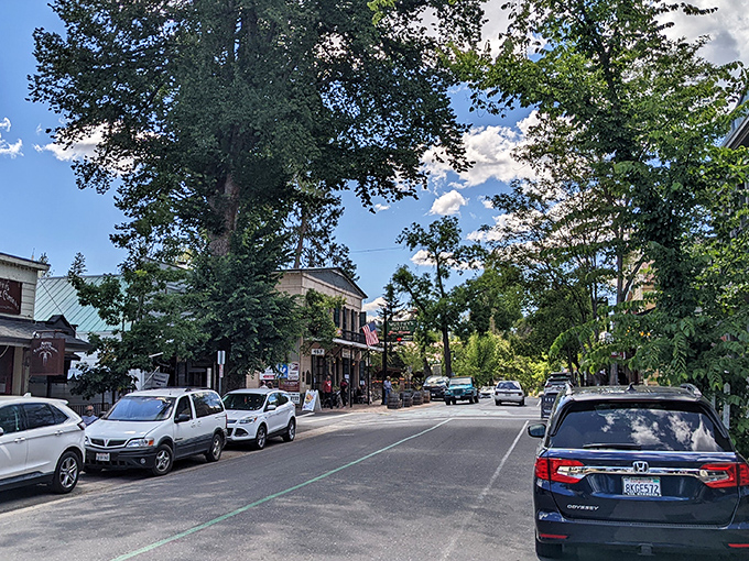 Main Street stretches ahead like a promise that good things await around every corner.