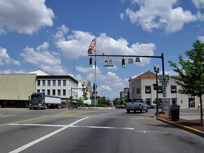 At the crossroads of small-town charm and Americana, Urbana's Monument Square invites you to slow down and remember when traffic lights were novelties.