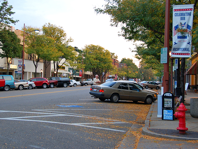 Autumn transforms Dover's main street into a golden gallery where even the most ordinary errands become picturesque adventures.