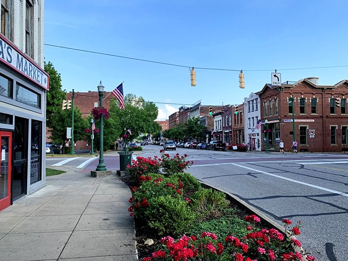 Where flower beds meet brick facades, Marietta's downtown invites you to slow down and remember when shopping wasn't just clicking "add to cart."