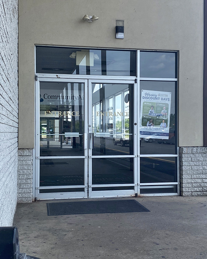 The entrance might look ordinary, but it's actually a portal to the parallel universe where yesterday's belongings await their second chance.