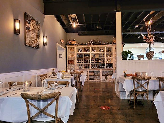 Inside, rustic meets refined in a space where every meal feels like a celebration worth remembering.