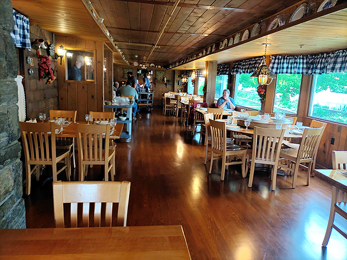 Step inside and the warm wooden interior tells you this isn't just dinner&mdash;it's a time machine to an era when conversations mattered more than cell service.