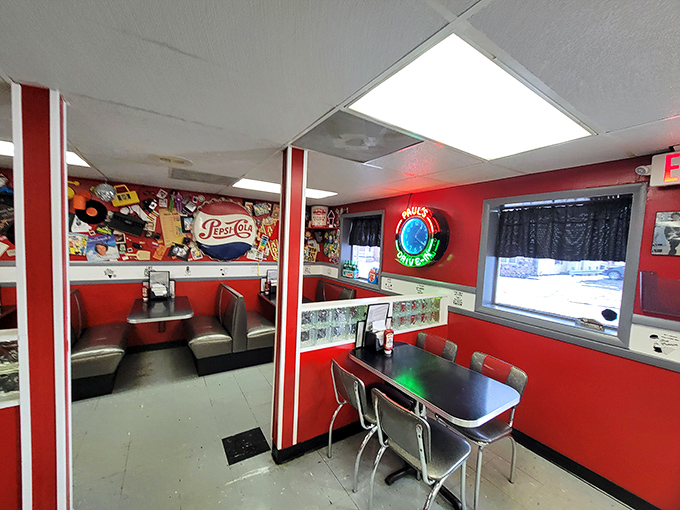 Classic diner vibes with a splash of Coca-Cola red. These booths have witnessed first dates, family celebrations, and countless "I'm too tired to cook" Tuesday nights.