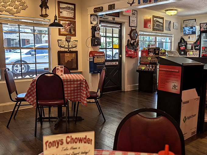 Step inside where nautical memorabilia and checkered tablecloths create the perfect backdrop for serious seafood indulgence.