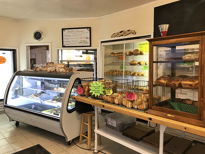 Bakery display cases that make you press your nose against the glass like you're eight years old again. Resistance is futile.