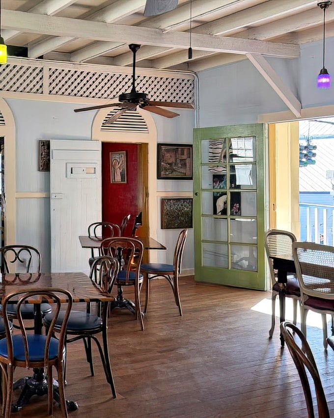 Inside, pastel-colored walls and mismatched furniture create the perfect backdrop for culinary magic&mdash;like your eccentric aunt's beach house, but with better food.