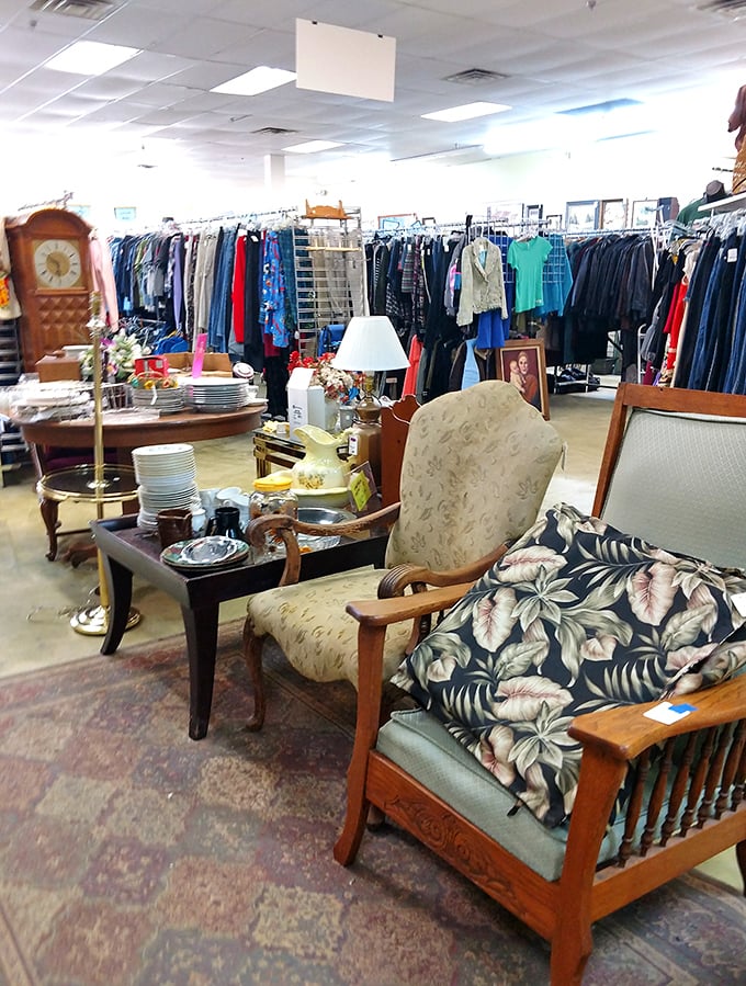 Where one person's castoffs become another's treasures&mdash;furniture and clothing sections create a secondhand wonderland for savvy shoppers.