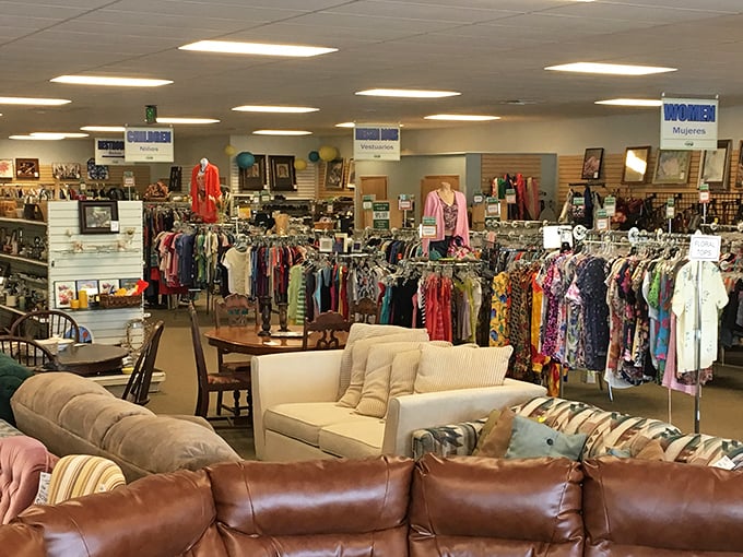 Welcome to the mothership of secondhand shopping, where racks of possibility stretch as far as the eye can see and every aisle promises discovery.