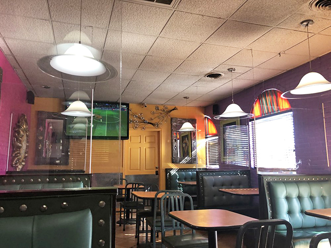 Where soccer matches play on TV and colorful walls create the perfect backdrop for serious taco consumption. This isn't decoration&mdash;it's atmosphere you can taste.