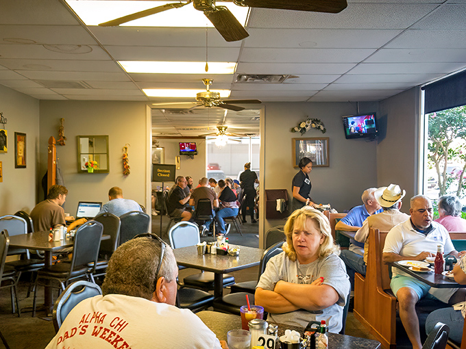 Inside, the buzz of conversation and clinking silverware creates that symphony only a beloved local diner can conduct.