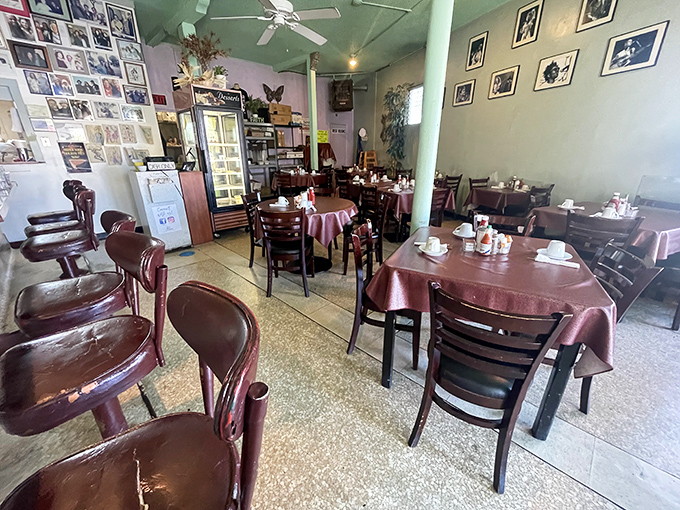 Step inside and time slows down &ndash; mint green walls adorned with decades of memories create the perfect backdrop for breakfast magic to unfold.