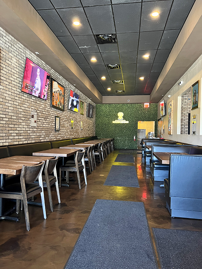 Exposed brick meets modern flair in this temple of mac, where every table holds the promise of culinary nostalgia reimagined.