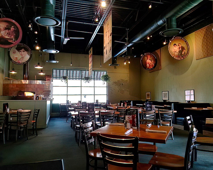 Inside, wooden tables and industrial-chic decor create that perfect "Cheers" vibe&mdash;where everybody might not know your name yet, but they'll welcome you anyway.