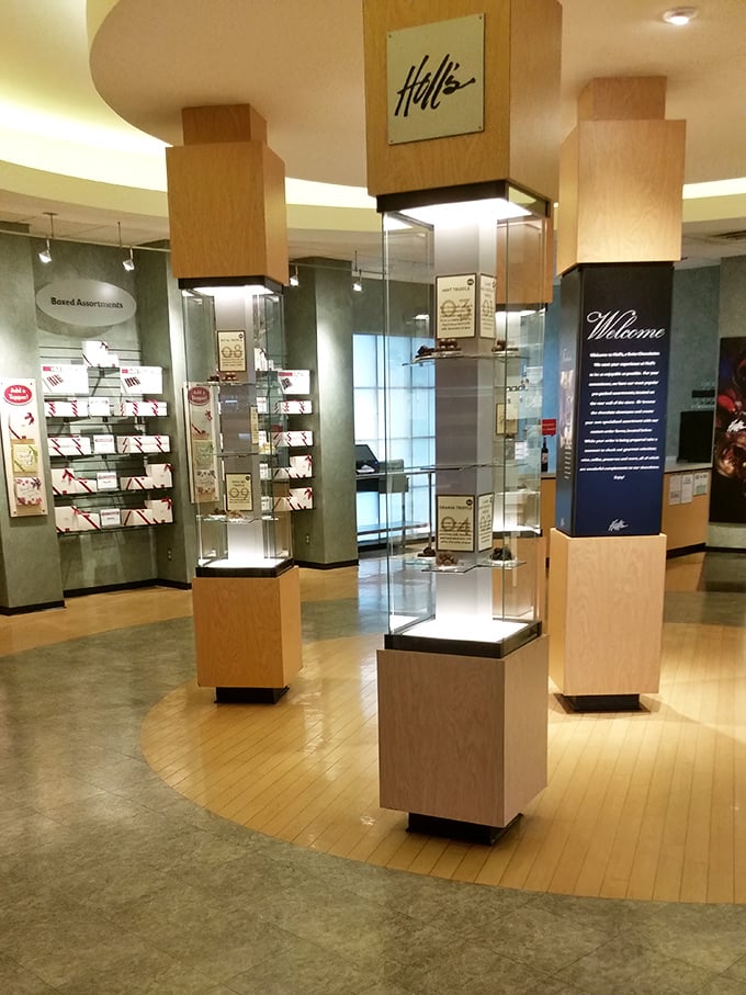 Museum or chocolate shop? Holl's elegant interior displays their confections with the reverence usually reserved for fine art or crown jewels.