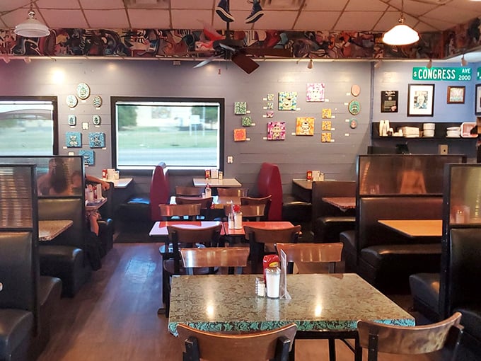 Inside, the eclectic decor tells you this isn't your grandmother's diner&mdash;unless your grandmother was wonderfully weird in the best possible way.