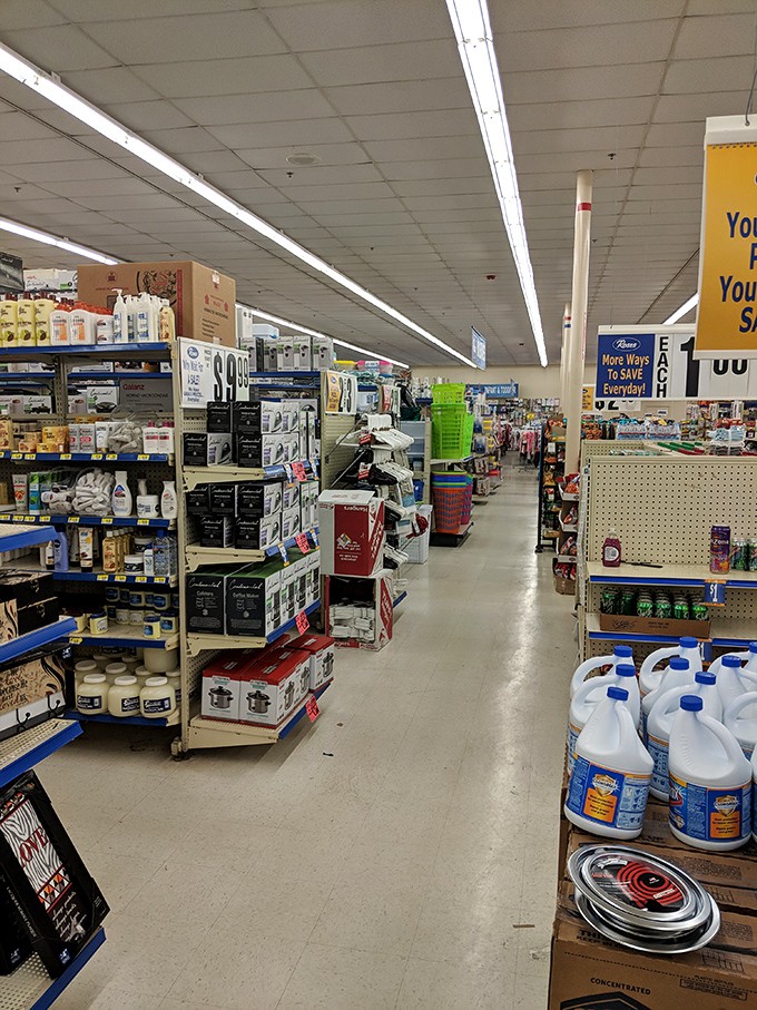 Aisle after aisle of possibilities stretch before you like an explorer's map. The journey through household essentials alone could fill a morning.