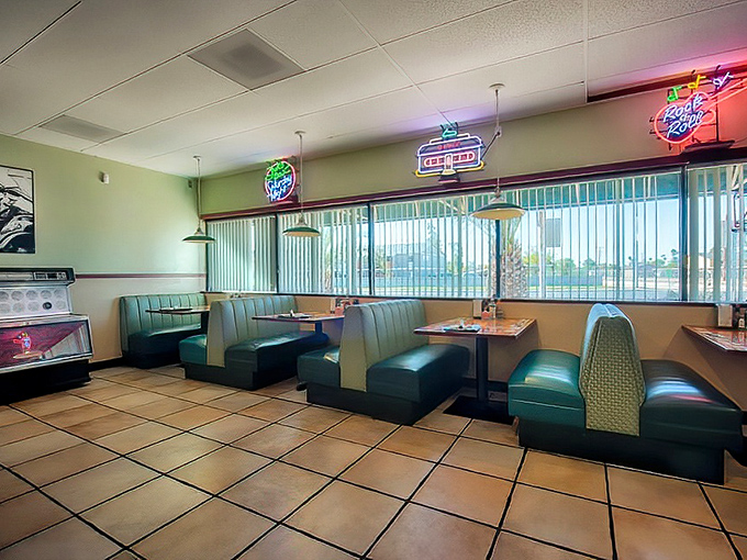 Step inside this time capsule where red vinyl booths and friendly faces create breakfast magic daily. 