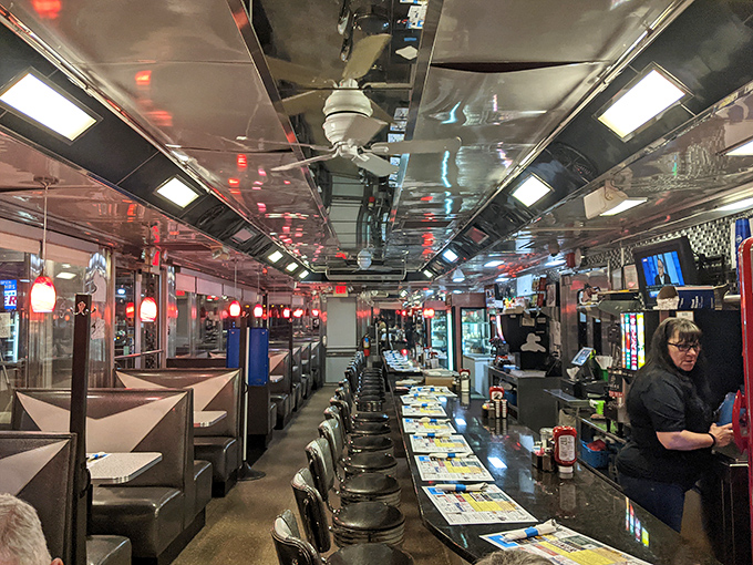 Step inside and you're greeted by the quintessential American diner experience&mdash;gleaming countertops, cozy booths, and that unmistakable buzz of community.