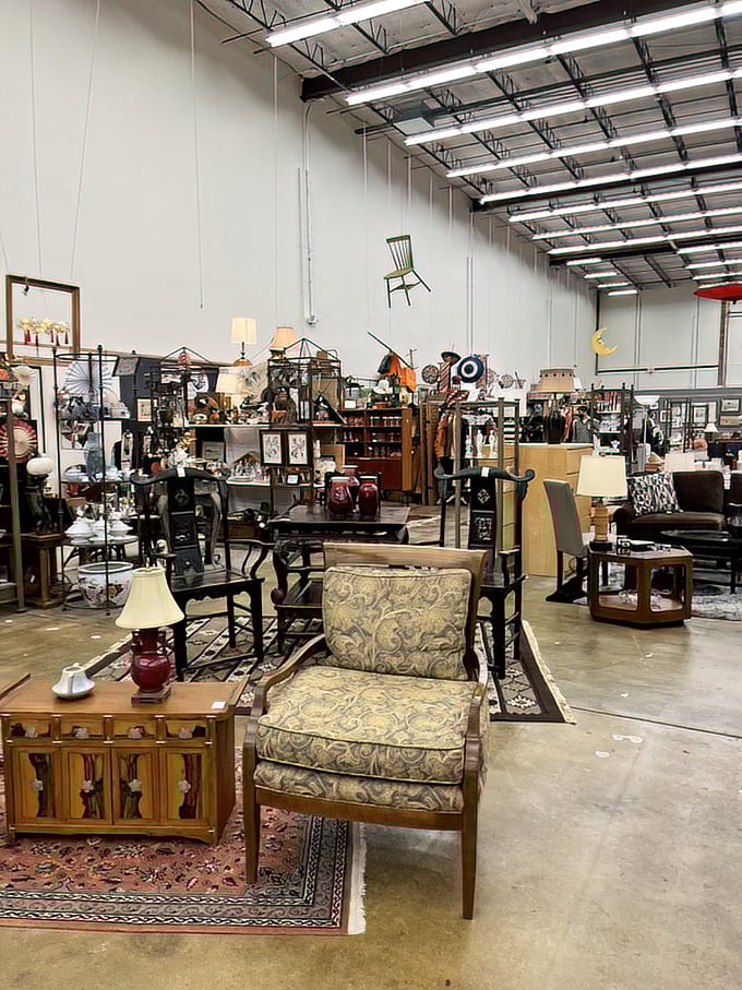 Where chairs hang from the ceiling and possibilities are endless. This isn't just shopping&mdash;it's time travel with price tags.