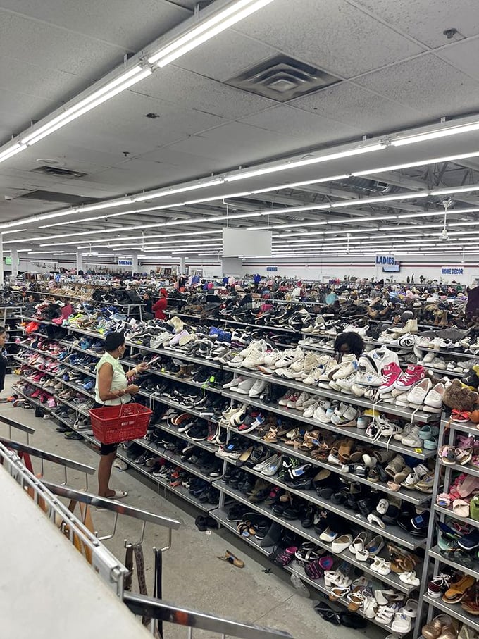 The shoe section alone could outfit Imelda Marcos twice over. Each pair tells a story&mdash;some barely worn, as if their previous owners had second thoughts immediately after purchase.