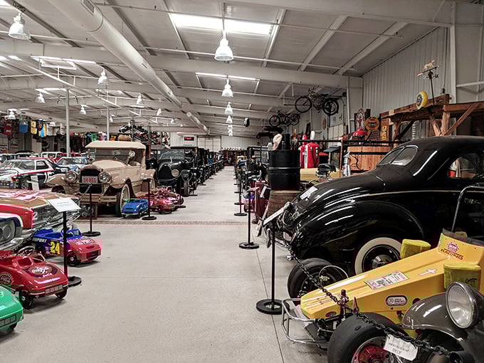 Walking through Memory Lane's sprawling interior is like stepping into your childhood dream garage &ndash; if your dreams included hundreds of meticulously preserved automotive treasures.