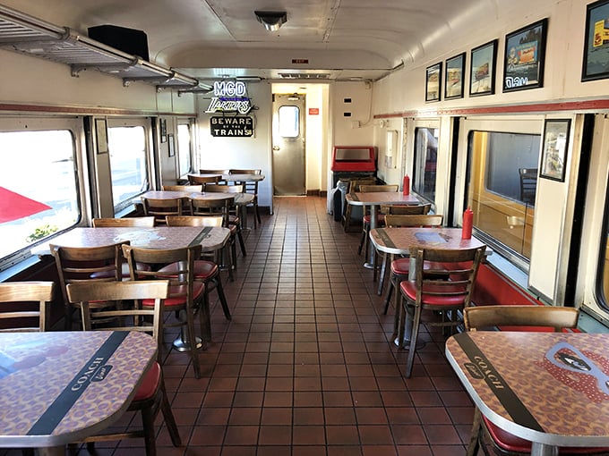 Step inside and you're transported to a simpler time &ndash; when dining cars meant good food, great conversation, and no worry about missing your stop.