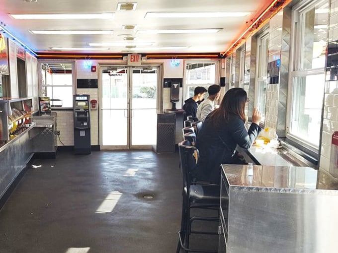 No-frills nirvana with the essentials: counter space, neon lighting, and the promise of imminent cheesesteak bliss. This is Philadelphia's version of a cathedral.