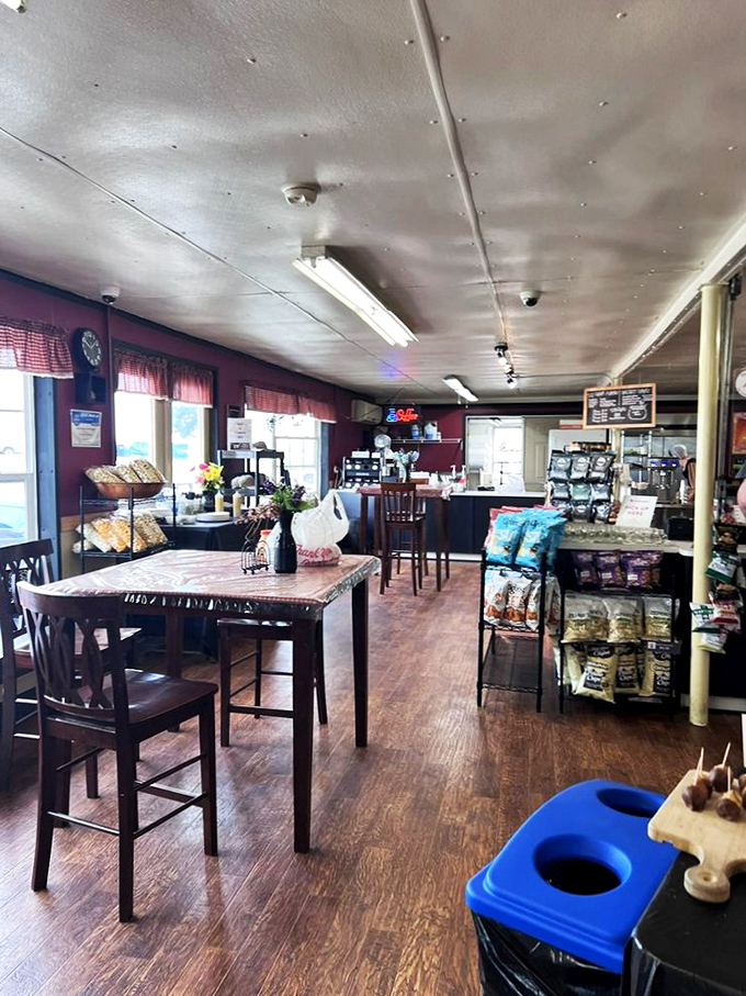 Inside, burgundy walls and wooden tables create the perfect backdrop for pretzel perfection&mdash;a cozy haven where time slows down and appetites ramp up.