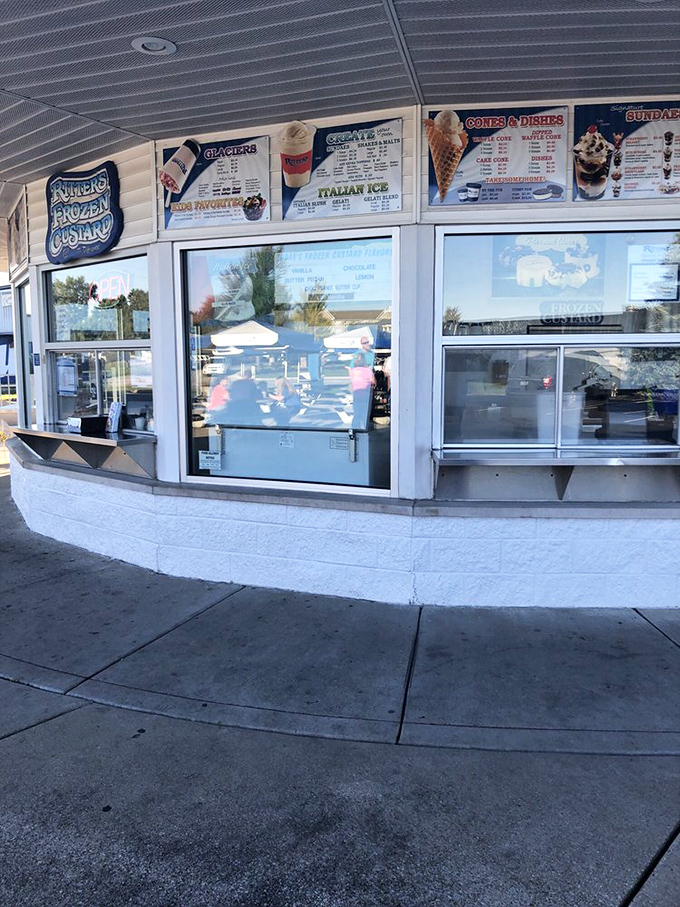 Where dreams come true, one scoop at a time. The order window at Ritter's is Indiana's version of heaven's gate.
