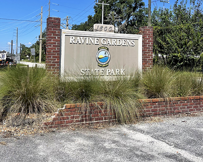 The unassuming entrance sign&mdash;like finding the doorway to Narnia, except instead of a wardrobe, it's right off Highway 17 in Palatka.