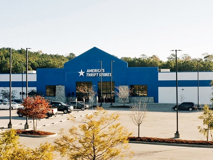 That bright blue facade isn't just eye-catching - it's nature's way of saying "Wallet-friendly wonders inside!"