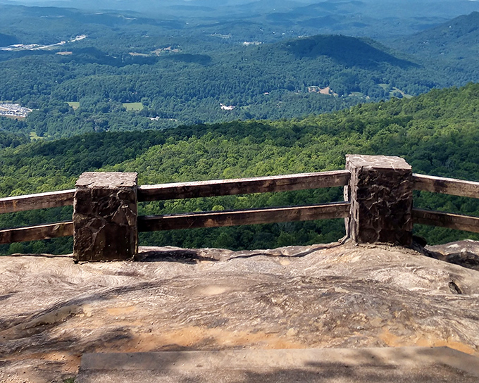 From this mountain overlook, you can see four states at once &ndash; the ultimate geographic multitasking experience!