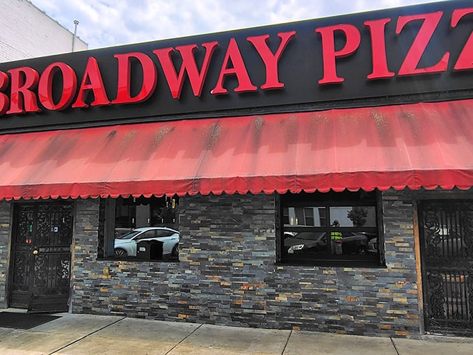 Broadway Pizza's bold facade matches its bold flavors - where Memphis pizza traditions are kept deliciously alive.