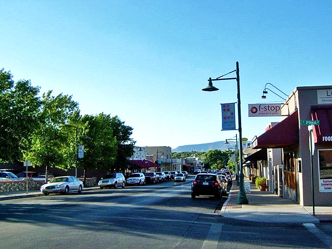 Cottonwood's tree-lined streets invite exploration, with local shops that make big-box stores seem utterly soulless.