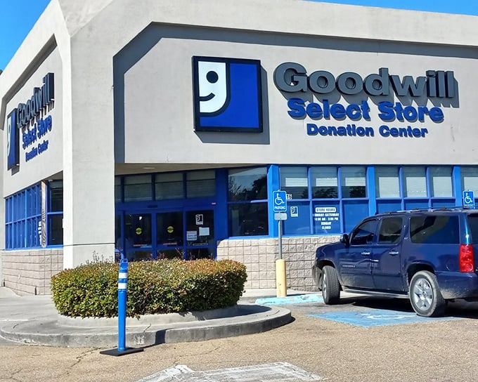 Goodwill's smiling logo promises more than just shopping&mdash;it's the gateway to a thrifter's wonderland where one person's castoffs become another's treasures.