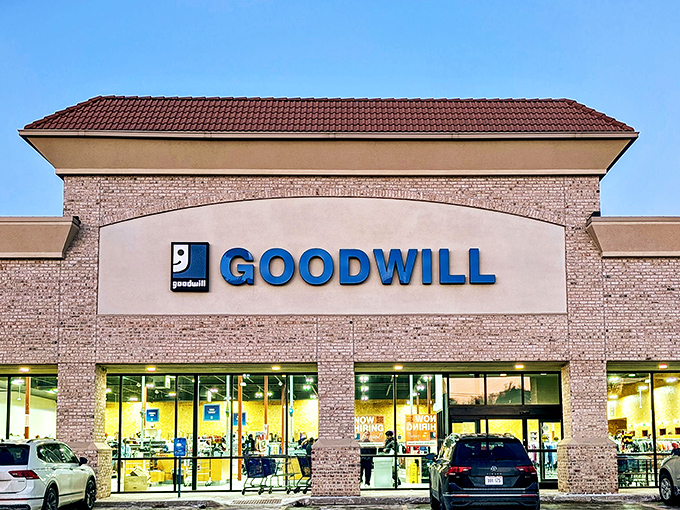 Goodwill's brick facade houses more treasures than Ali Baba's cave. Just say "open sesame" to your wallet instead!