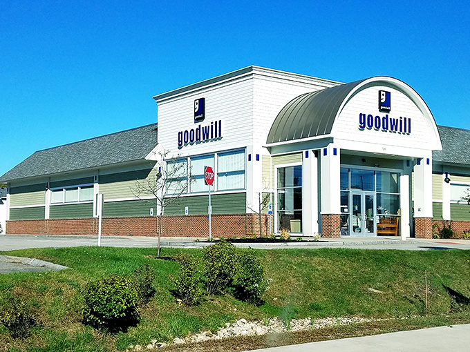 Goodwill's inviting storefront promises adventures in thrifting &ndash; where yesterday's impulse buys become today's amazing finds.