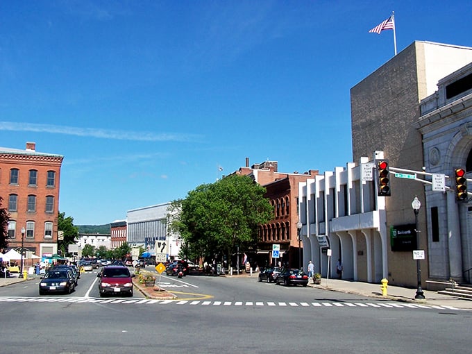 Greenfield's Main Street could be the poster child for "picturesque New England town." Those brick buildings have stories that would fill a Ken Burns documentary.