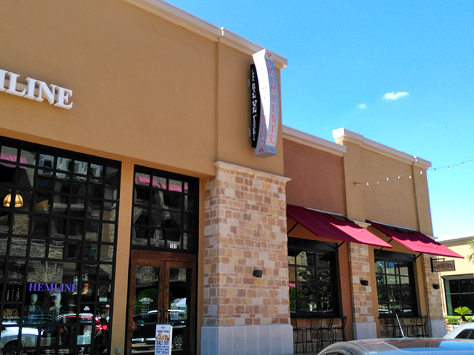 Grimaldi's Pizzeria: "Stone facade, cozy patio, and pizza that'll make you forget you're in Texas, not Brooklyn." 