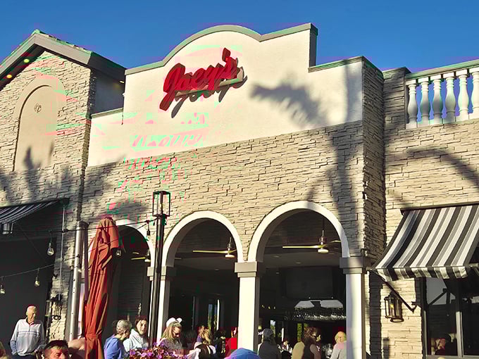 Joey's facade could star in a Nancy Meyers movie&mdash;elegant stone arches practically whispering "the pizza inside is worth the splurge."