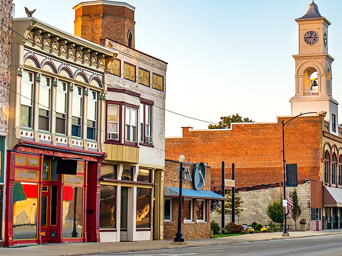 The clock tower stands sentinel over Lawton's affordable streets. Time moves slower here, and so does the cost of living.