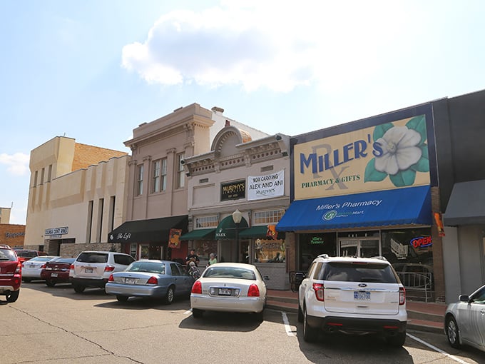 Magnolia's downtown square radiates southern charm with its classic brick buildings and inviting storefronts. Norman Rockwell would approve!