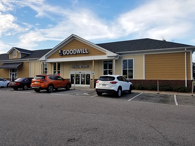 Goodwill's charming exterior belies the cavernous wonderland within&mdash;like finding Narnia behind an unassuming wardrobe door.