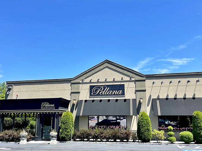 Pellana's elegant exterior promises what awaits inside: a steak experience that might make you propose to your ribeye.