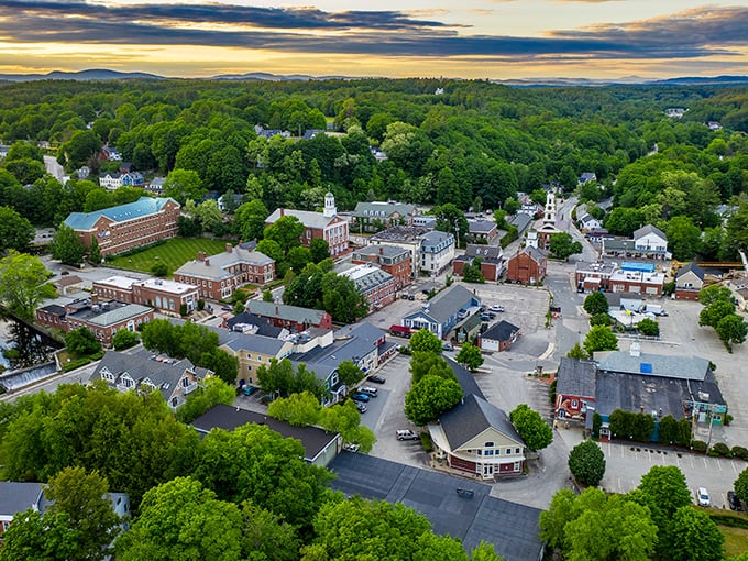 Historic brick buildings stand like friendly sentinels in Peterborough, where New England charm meets artsy affordability in perfect harmony.