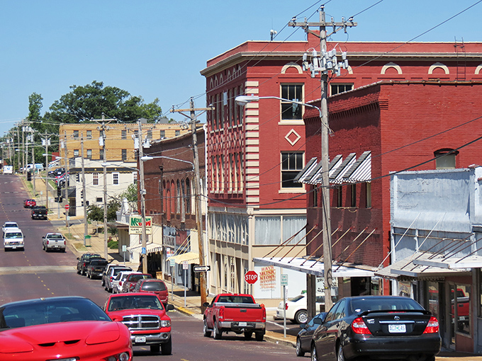 Poplar Bluff's charming downtown invites leisurely strolls where friendly faces and budget-friendly living go hand in hand.