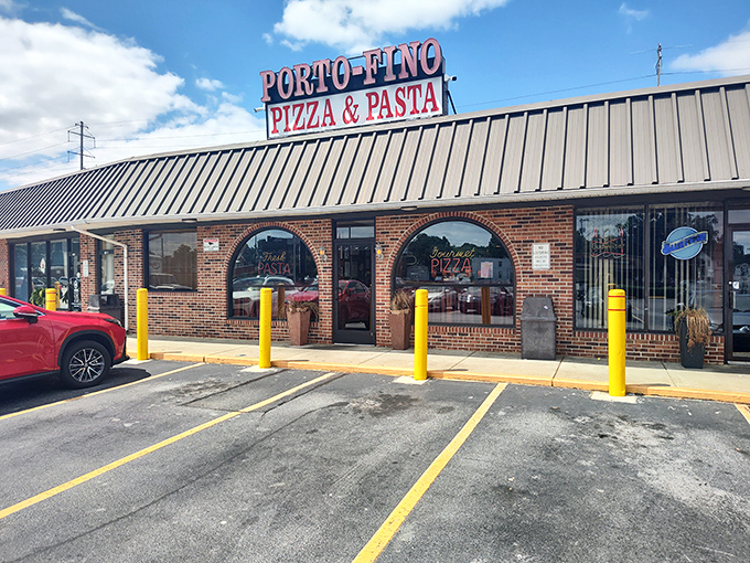 Porto-Fino's unassuming strip mall location hides pizza magic that would make even New Yorkers nod in respectful approval.