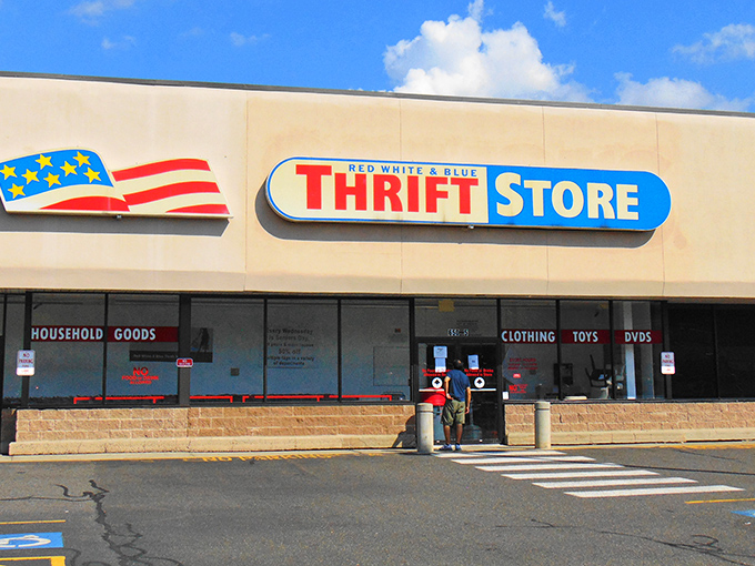 Red, white, blue, and filled with bargains! This patriotic paradise promises discoveries in every aisle.