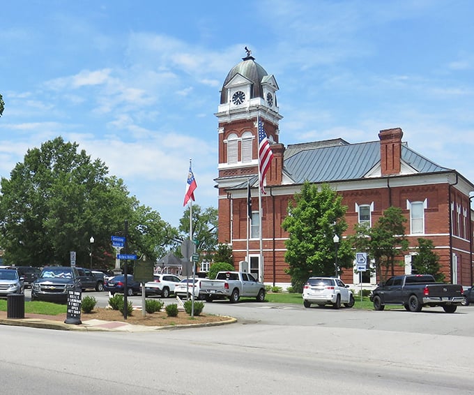 Sandersville's historic courthouse stands proud, like a brick-and-mortar guardian watching over generations of local stories.
